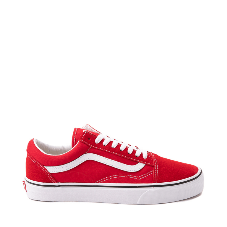 Vans Old Skool Skate Shoe - Racing Red | DOB SKATESHOP